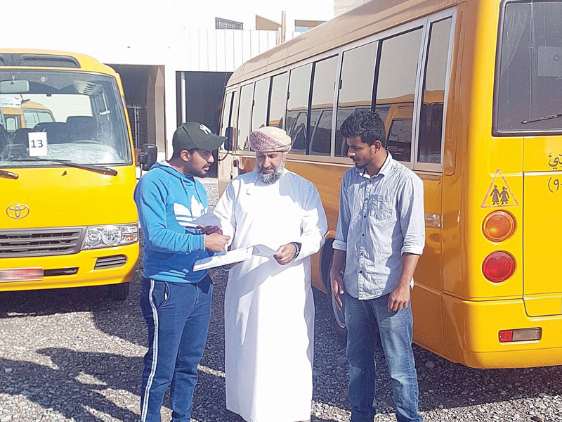 Safety devices being installed in 32 school buses in Dakhliyah | Muscat ...
