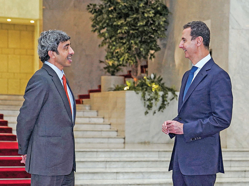UAE Foreign Minister shows Syria ‘support’ to end crisis