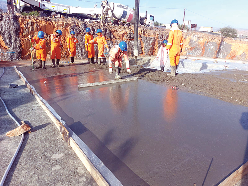 Rainwater drainage project in Amerat completed