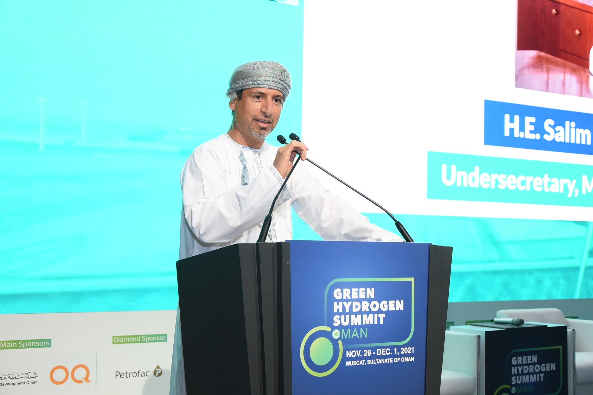 H E Aufi to deliver keynote address at Green Hydrogen Summit Oman 2022