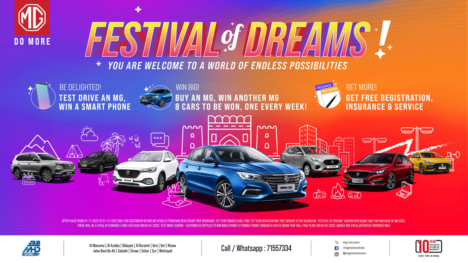 MG Motor Oman and MHD ACERE Present the Festival of Dreams | Muscat ...