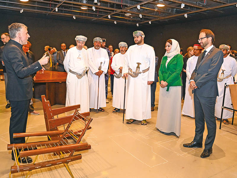 Sayyid Bilarab opens Oman-Swiss exhibition