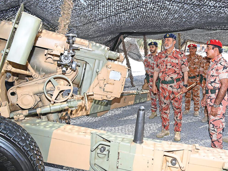 H M Sultan Haitham visits Sultan of Oman’s Artillery