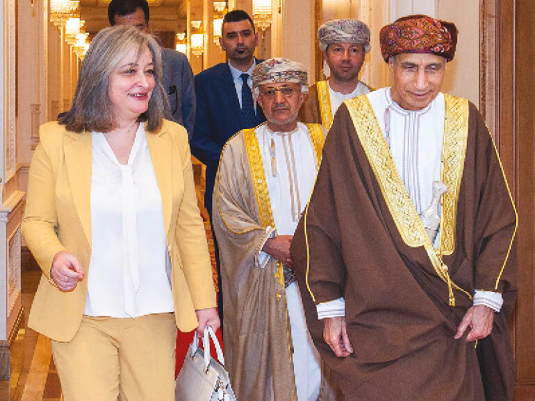 Sayyid Fahd receives Palestinian minister