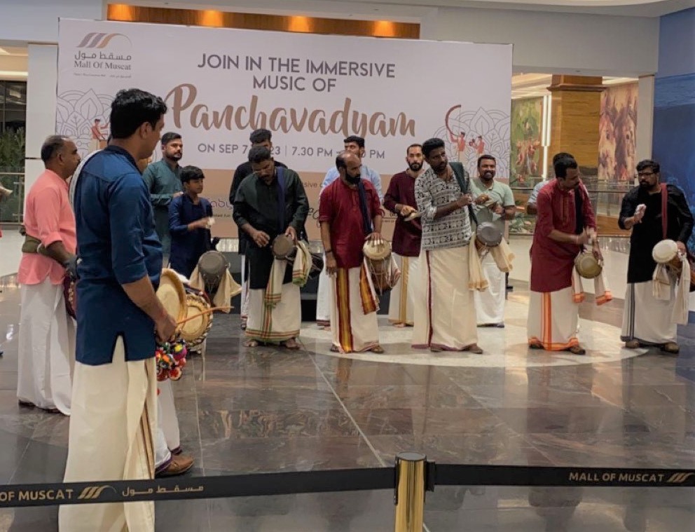 Mall of Muscat delights visitors with Panchavadyam performance