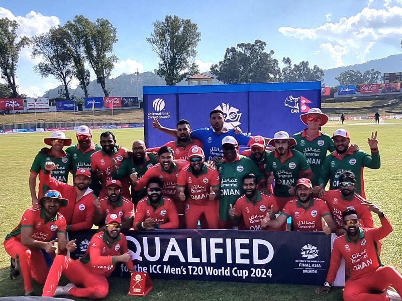 Oman beat Bahrain in semifinals to secure spot in ICC Men's T20 World ...