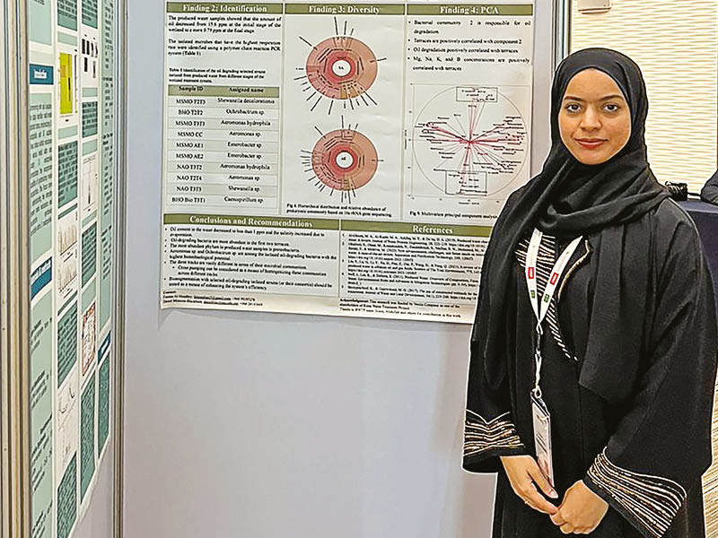 SQU student shines at global Microbiome meet