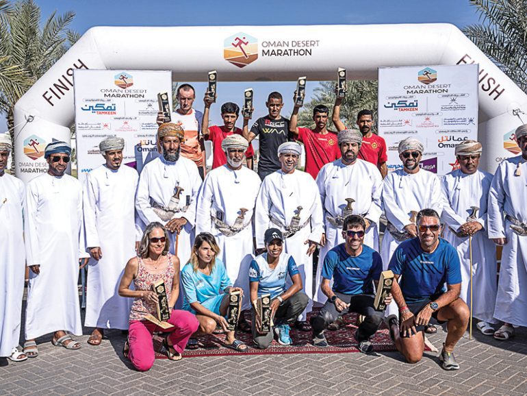 Moroccan runners triumph in 9th Oman Desert Marathon