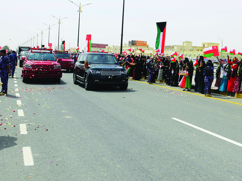 Grand reception for Kuwaiti Emir at Duqm