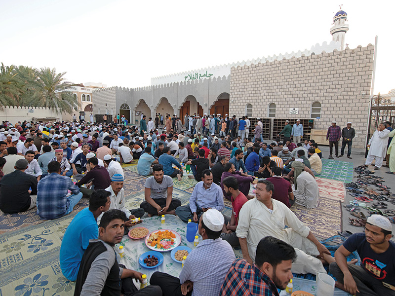 Bachelors look forward to communal iftars