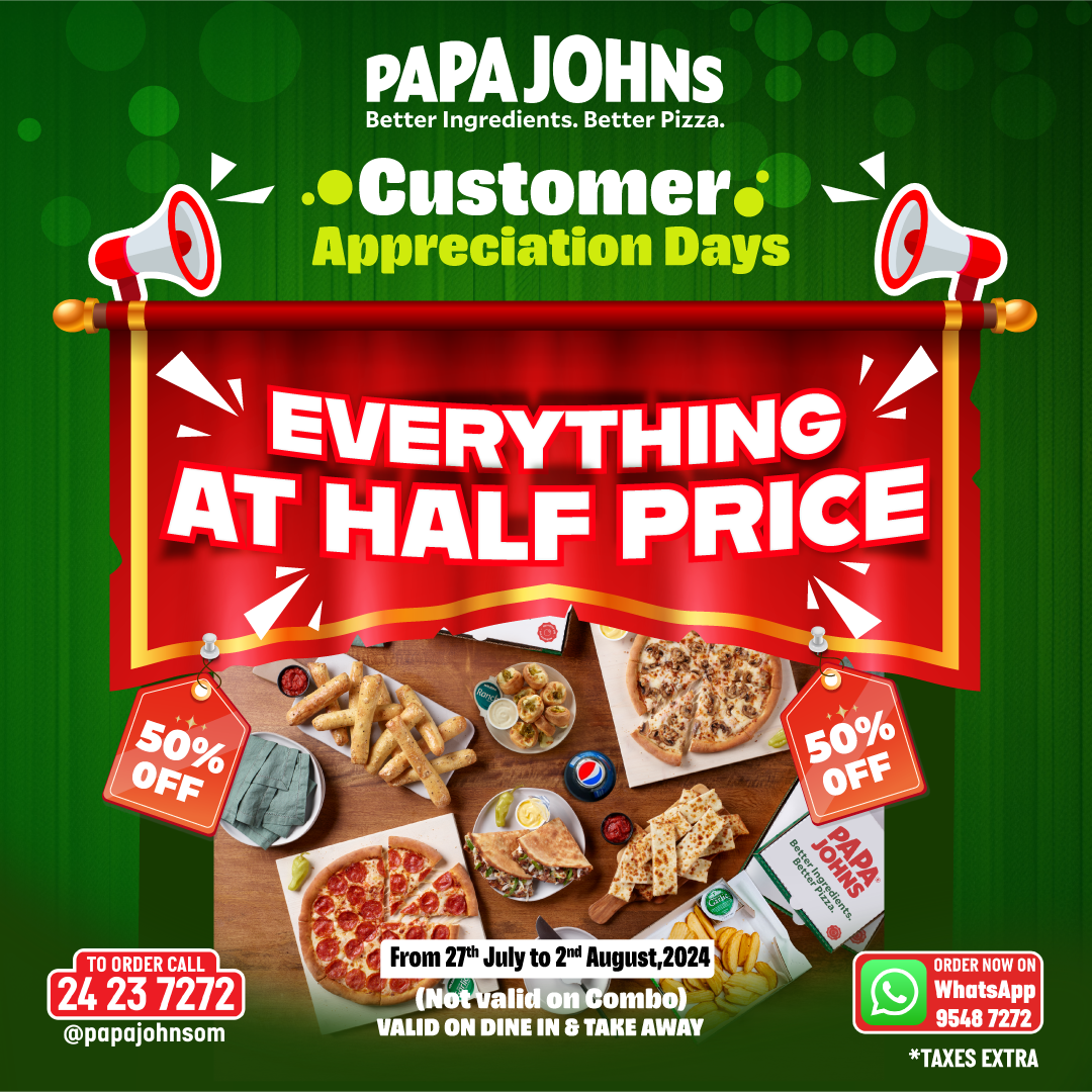 Celebrate Delicious Savings: Papa John’s Pizza Oman launches everything ...