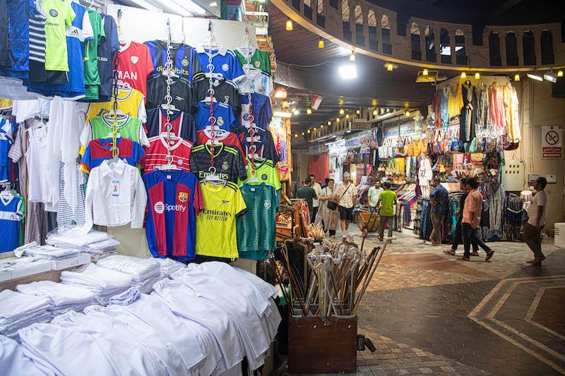 Muttrah Souq swirls between frankincense and fluorescence
