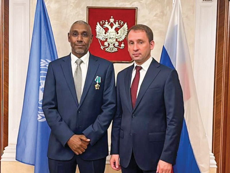 Omani diplomat honoured with Russian Friendship Medal