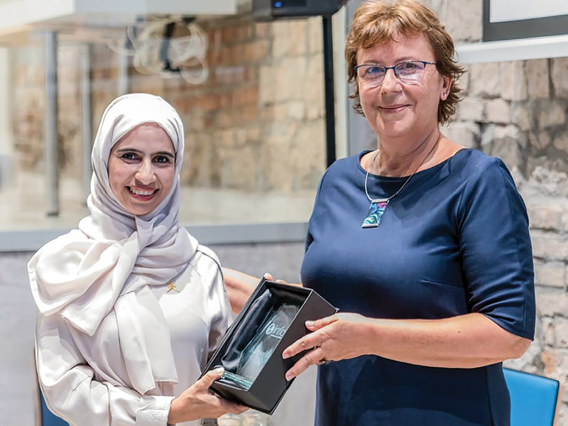 Designer Amal al Ismaili feted at Inflow Expo in Hungary