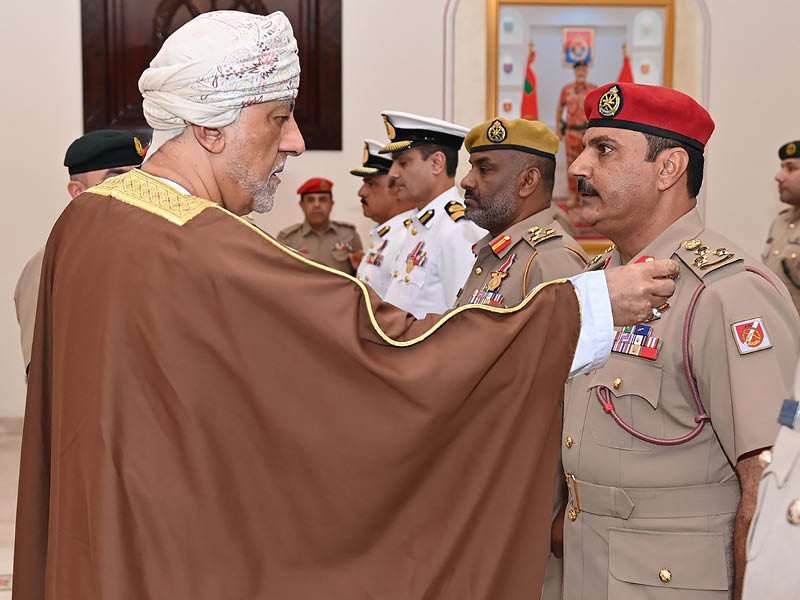 H M presents medals of service excellence to military officers