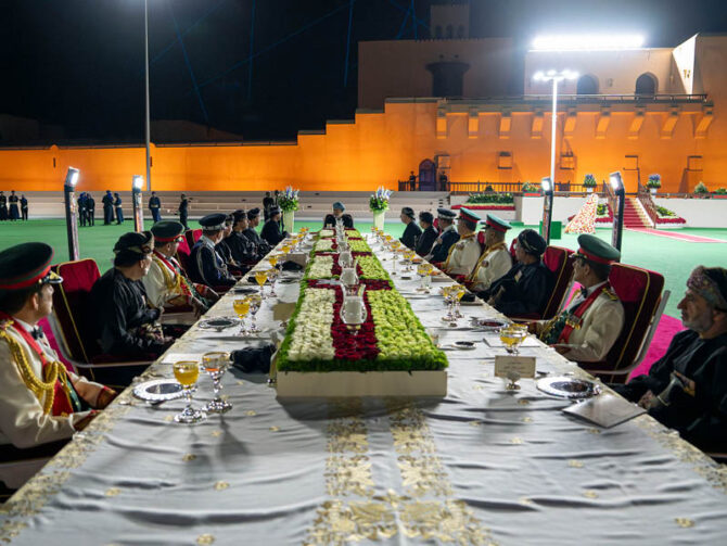 H M Sultan Haitham hosts SAF Day dinner