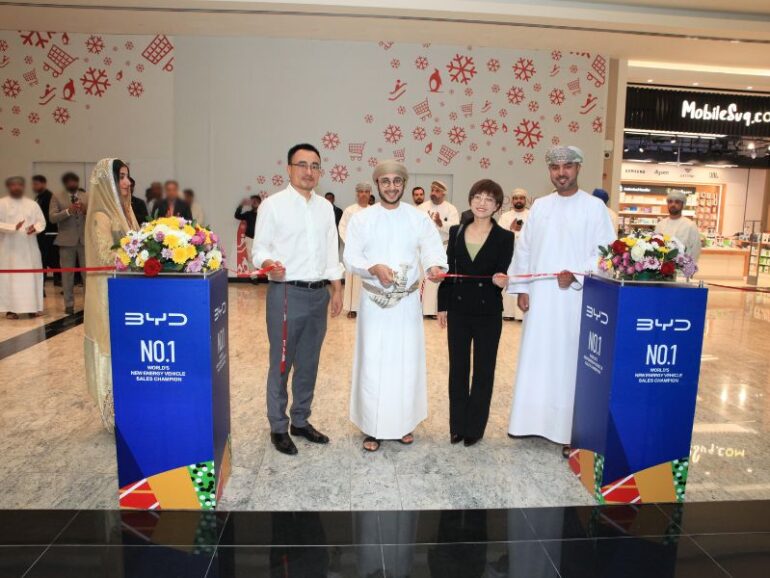 BYD inaugurates third showroom in Oman at Mall of Oman