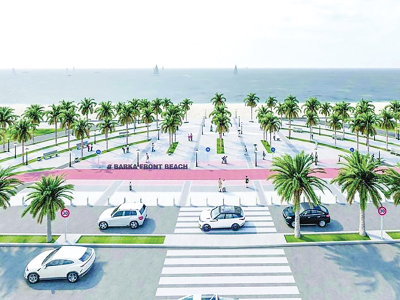 RO1.9mn Barka waterfront project 80% complete