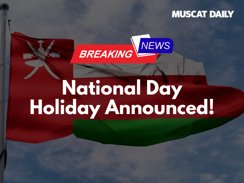 National Day holidays 2025 announced in Oman