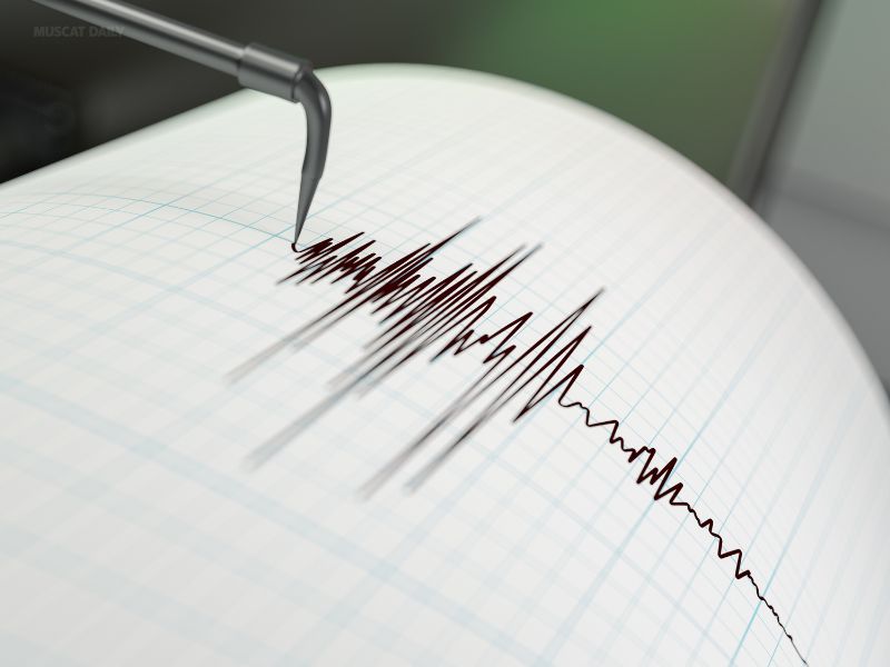 EMC records a moderate earthquake of 4.1 magnitude in Khasab