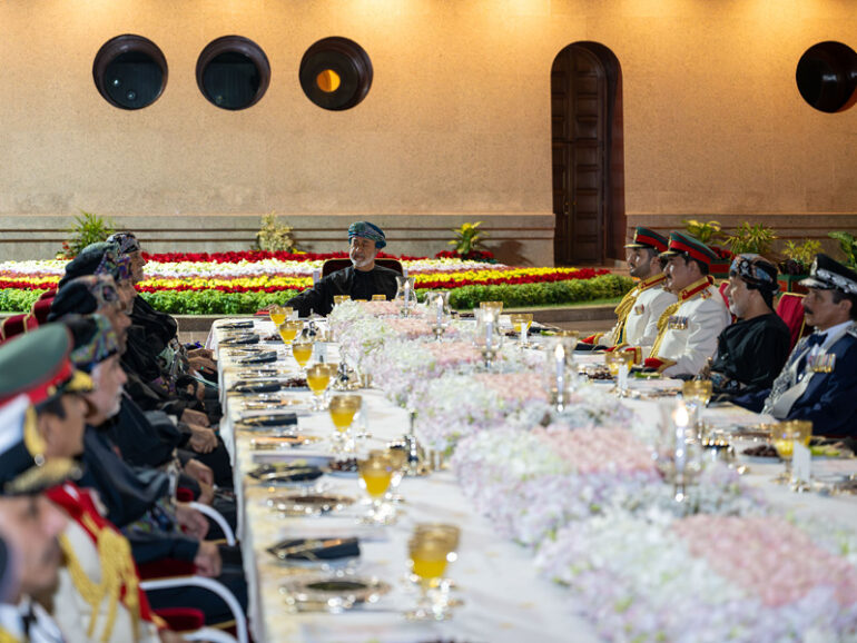 H M Sultan Haitham hosts dinner on SAF Day