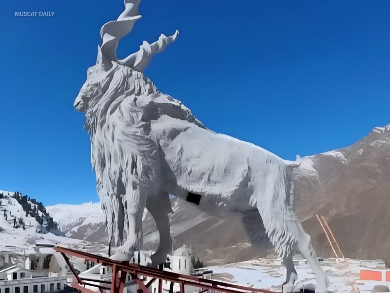 Pakistan unveils world's largest Markhor Sculpture in Kaghan Valley
