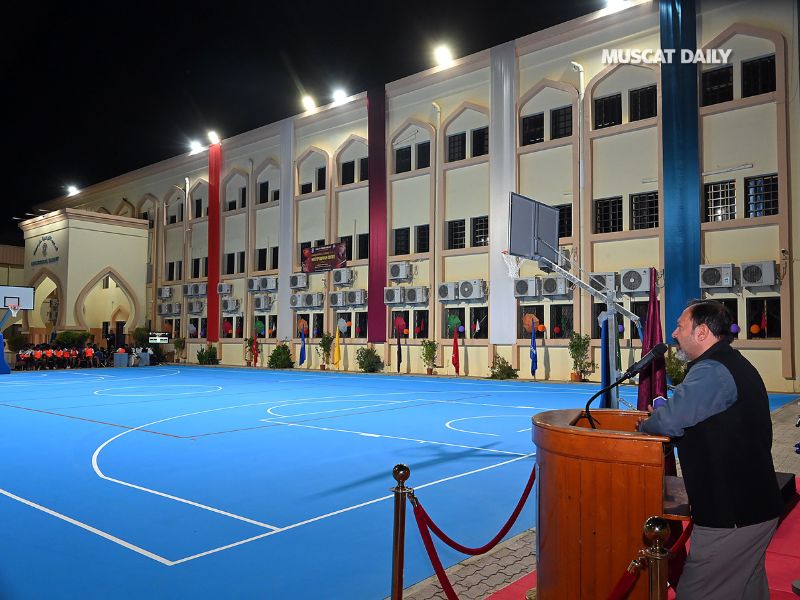 Indian School Darsait inaugurates multipurpose court in grandeur